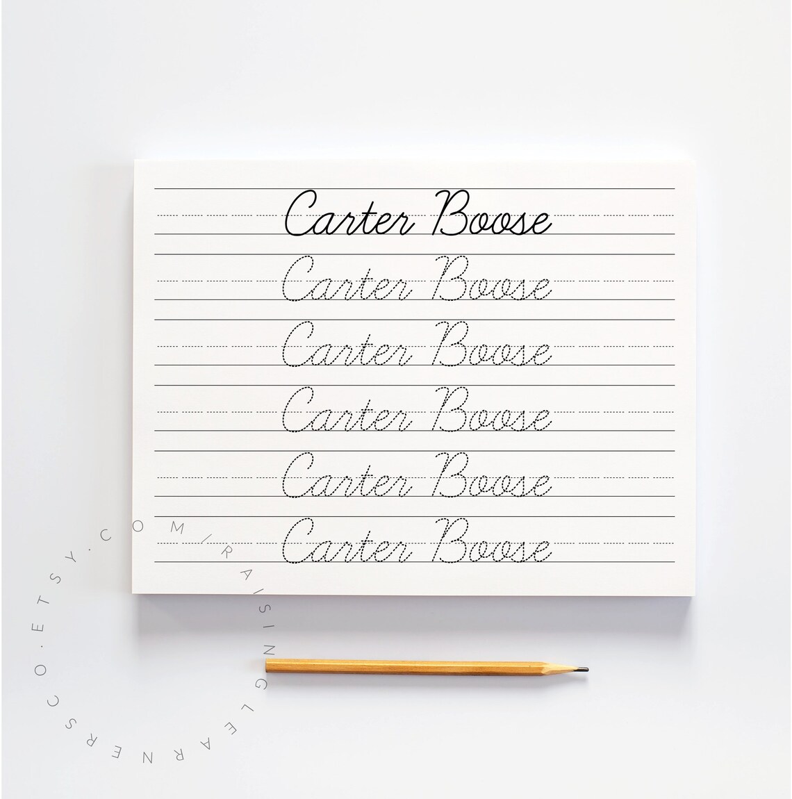 Custom Cursive Name Practice Worksheet Digital Download / Name Tracing ...