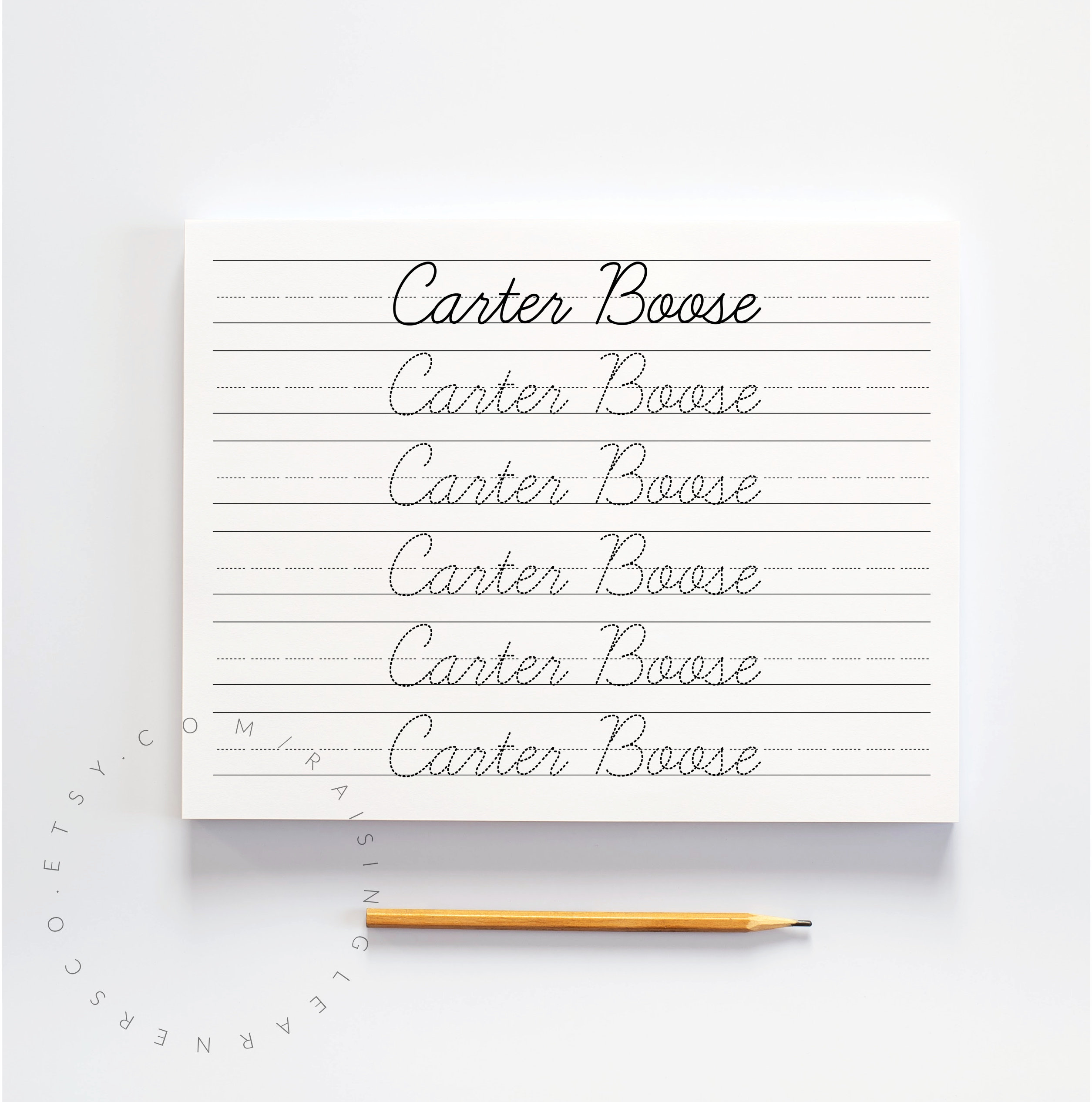 Custom Cursive Name Practice Worksheet Digital Download / Name Tracing ...