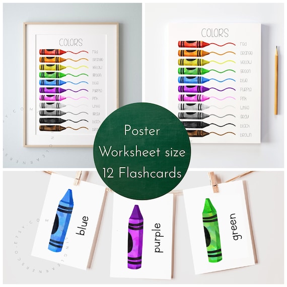 Preschool Colors Bundle Digital Download / Colors Printable | Etsy