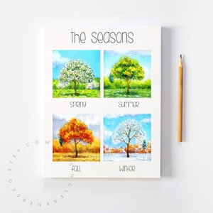 Four Seasons Digital Download / Four Seasons Printable, Seasons Print ...
