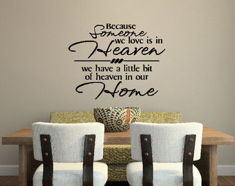 Because Someone We Love is in Heaven There's A Little Bit - Etsy