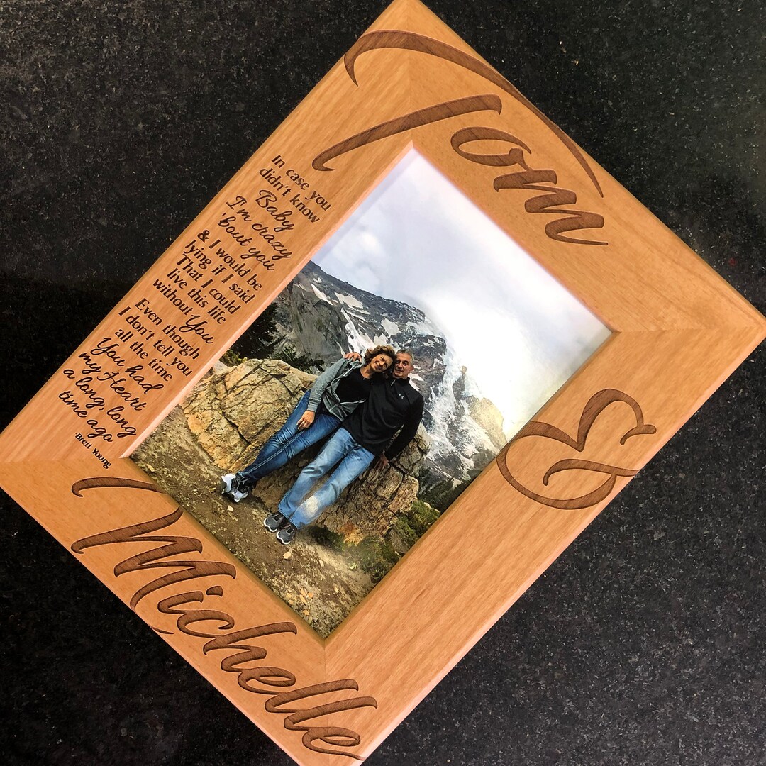 Personalized Picture Frame, Custom Picture Frame, Wedding Gift ...