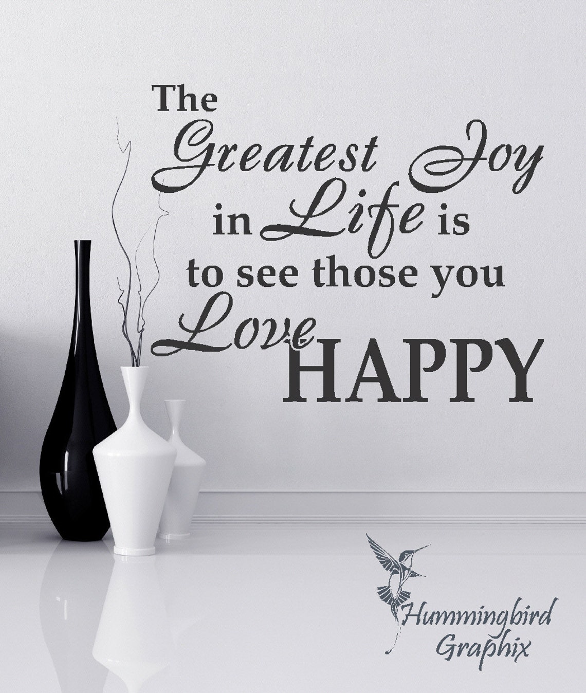 Wall Decal the Greatest Joy in Life Vinyl Decal Sticker Art | Etsy