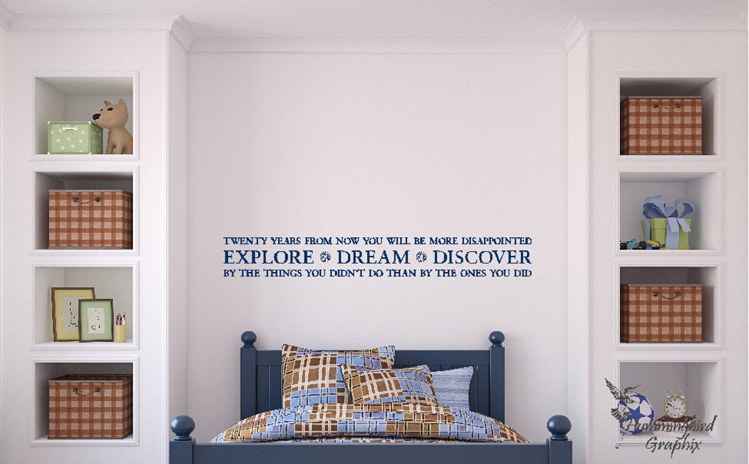 Wall Decal, Twenty Years From Now, Wall Quote, Vinyl Decal, Sticker ...