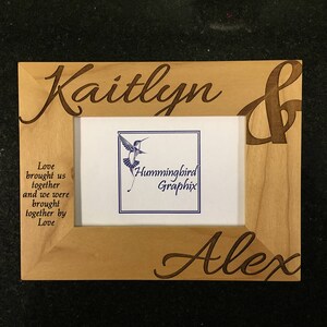Personalized Picture Frame, Love Brought Us Together - Wedding Gift ...