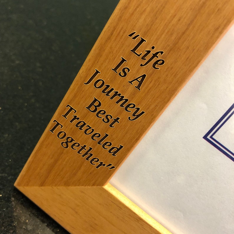 Life is a Journey ... Personalized Picture Frame Wedding | Etsy