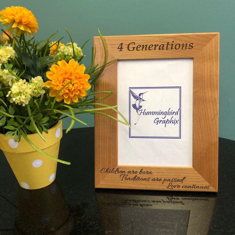 4 Generations Picture Frame Mother's Day Gift Mom Gift | Etsy