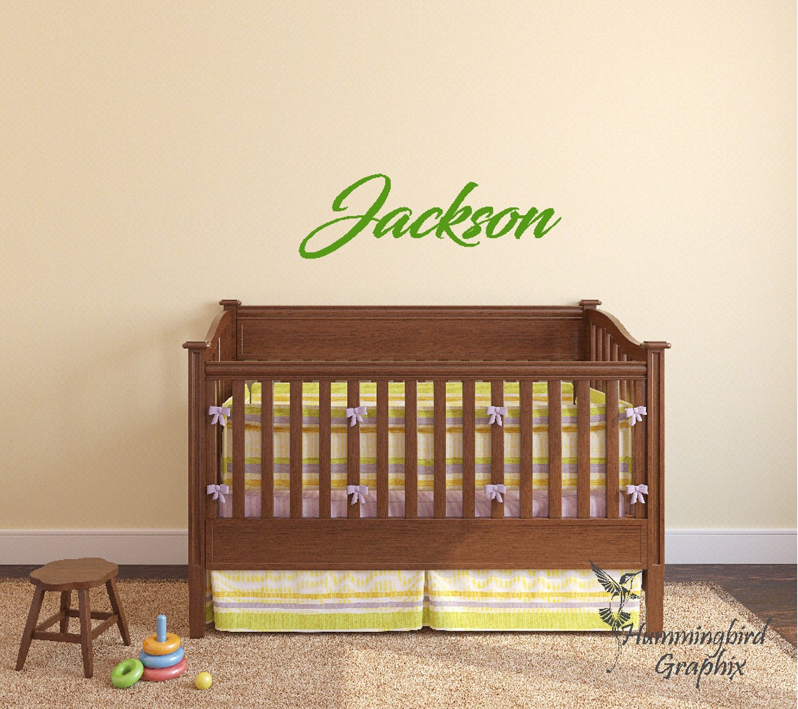 Personalized Name Wall Decal Personalized Name Decor Nursery | Etsy