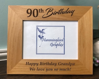 90th Birthday Frame - Etsy