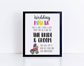 Wedding pinata sign | Etsy