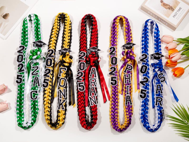 Custom Class of 2025 Graduation Lei,personalized Name Graduation Lei ...