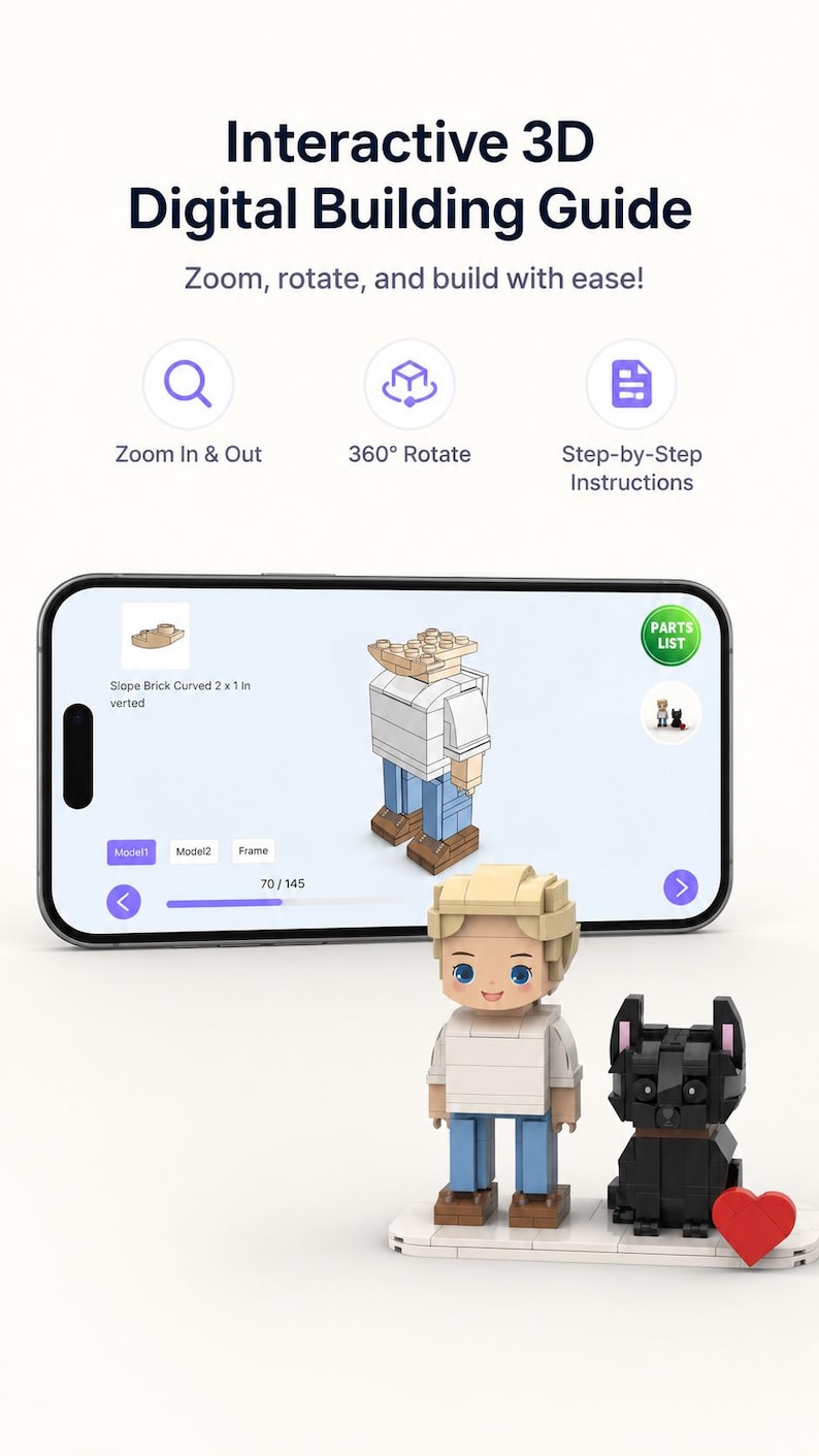 Custom Couple Brick Figures: Best Gifts for Her & Family, Custom Action ...