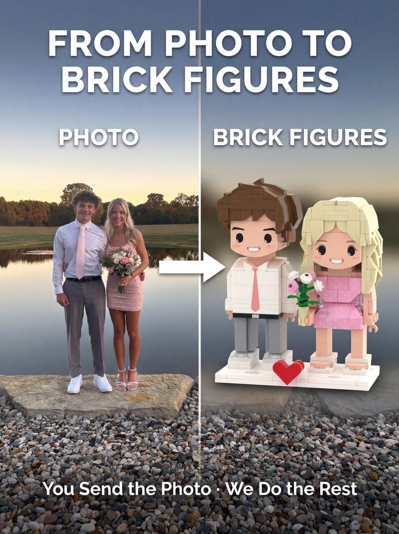 Custom Couple Brick Figures: Best Gifts for Her & Family, Custom Action ...