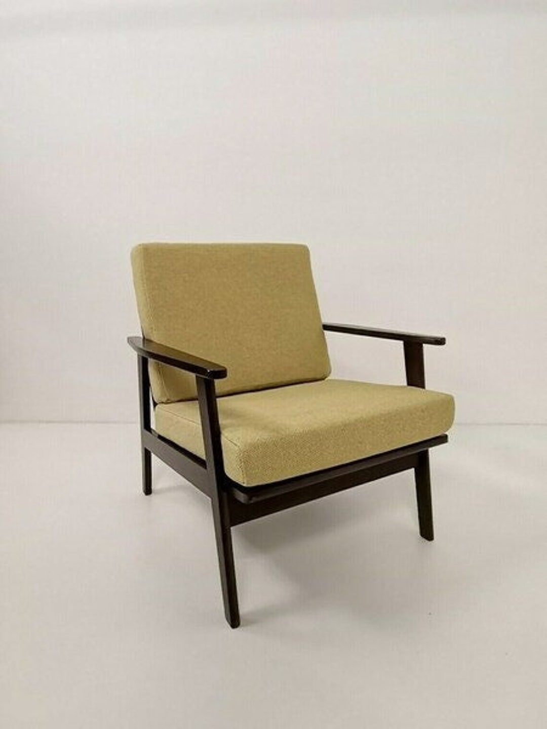 Moroccan Handmade Chair Handmade Wood Chair Brown Chair Yellow and ...