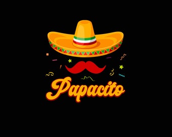 Papacito SVG. Papa Cito Cut Files. Spanish Padre PNG Clipart. Mexican ...