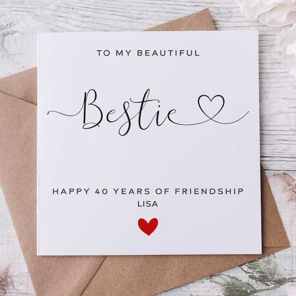 Friendship Card - Etsy