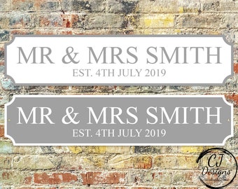 Wedding Street Sign - Etsy