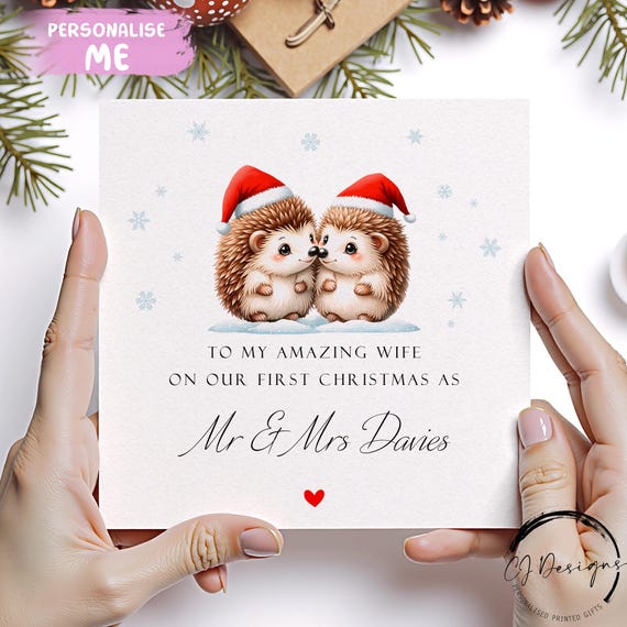 First Christmas Married Ornament Hallmark Personalised First Christmas ...