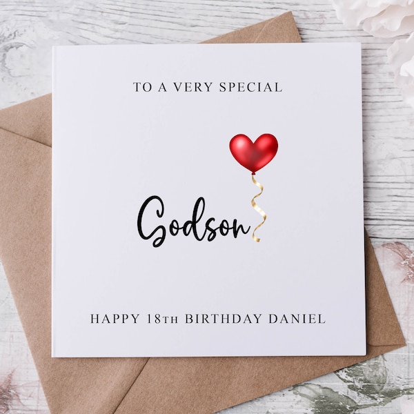 Godson Birthday Card - Etsy UK