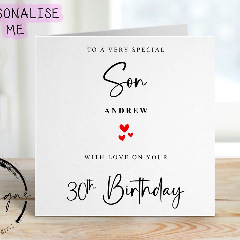 Son 40th Birthday Card - Etsy UK