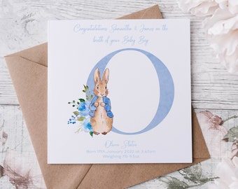 New Baby Card, Peter Rabbit, New Baby, Congratulations Baby ...
