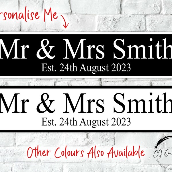 Wedding Street Sign - Etsy