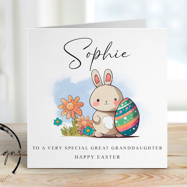 Great Granddaughter Easter Card - Etsy