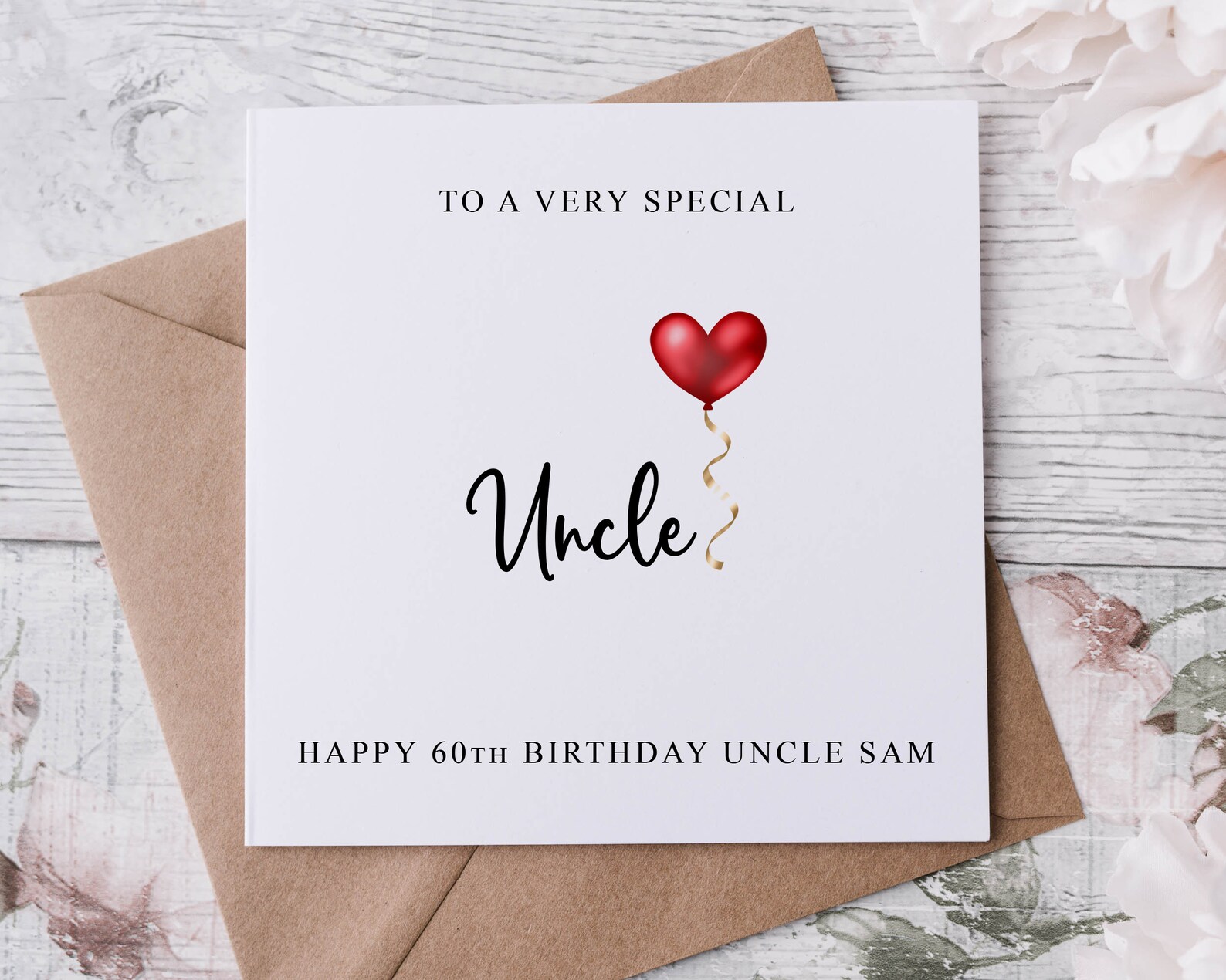 Personalised Uncle Birthday Card Special Relative Happy | Etsy