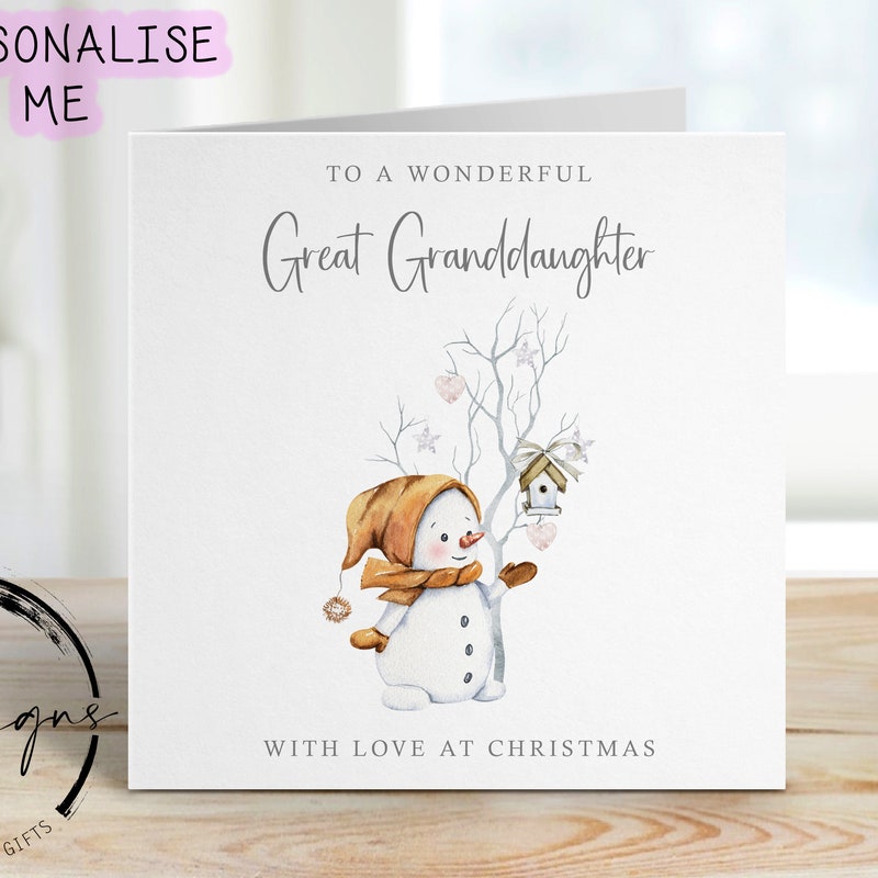 Etsy Great Granddaughter First Christmas Cards - Etsy Canada