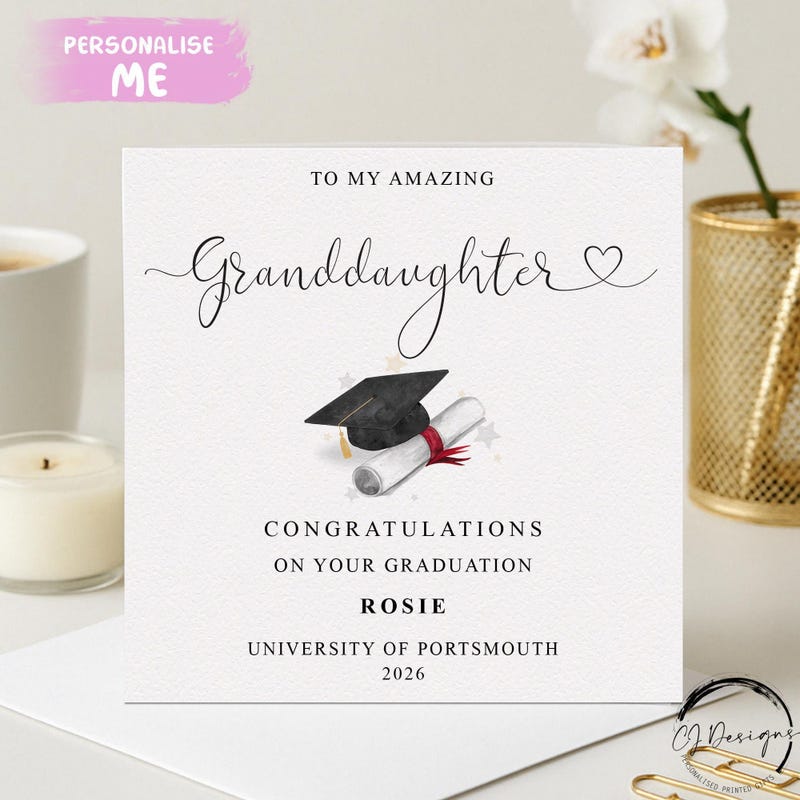 Granddaughter College Graduation Cards - Etsy