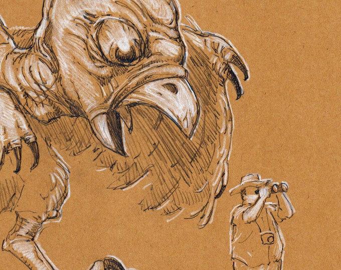 Pencil Original: Birdwatching - Etsy