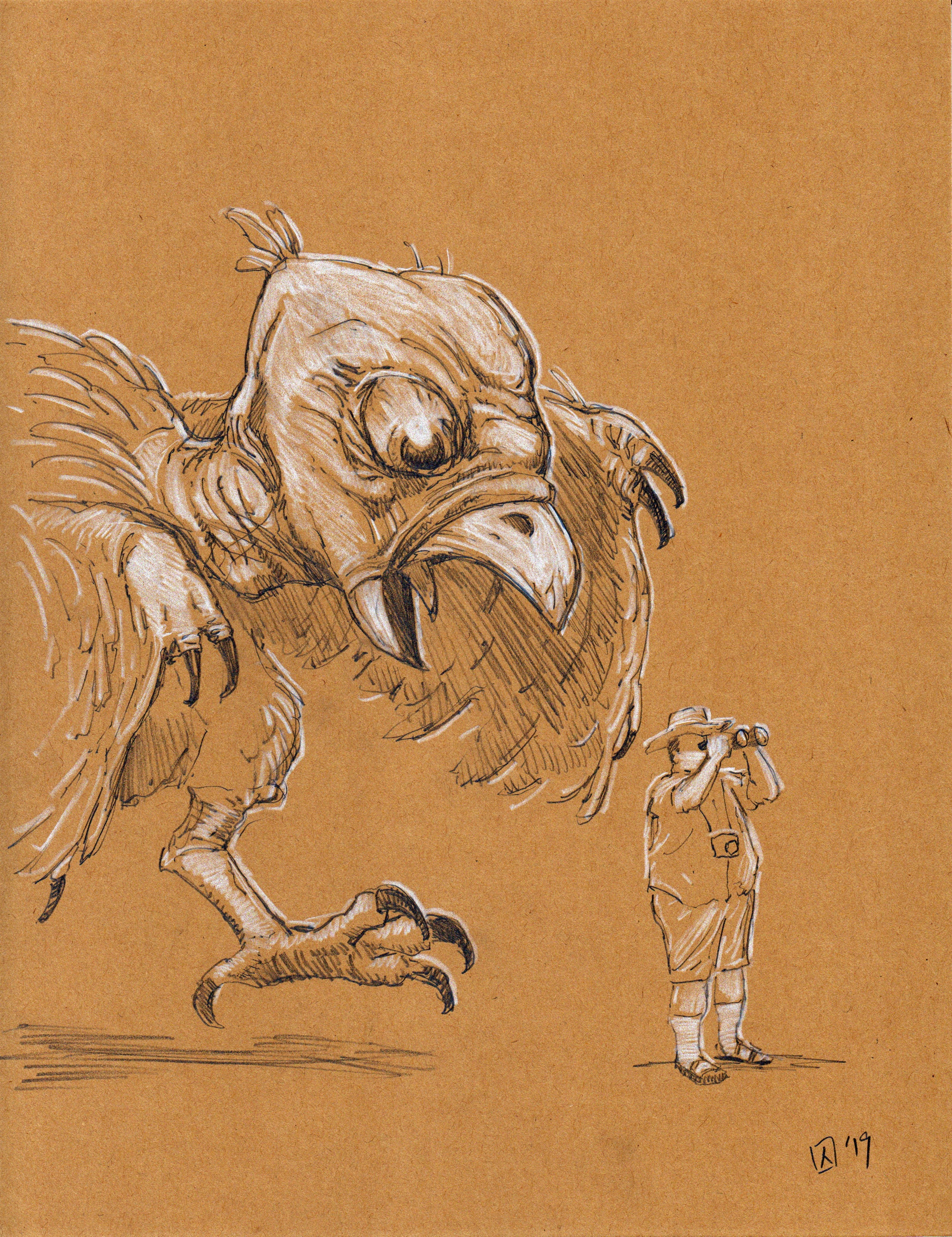 Pencil Original: Birdwatching - Etsy