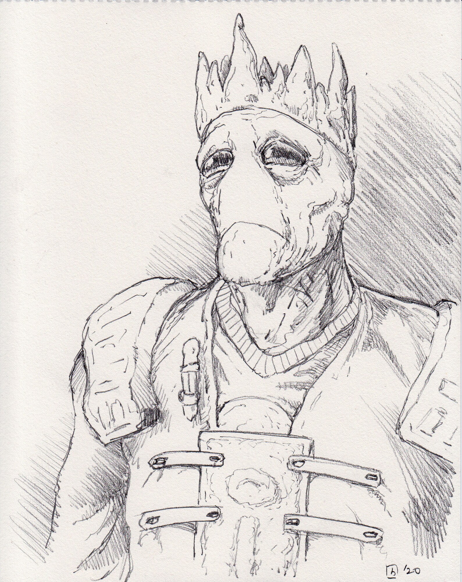 Pencil Original: Alien King - Etsy