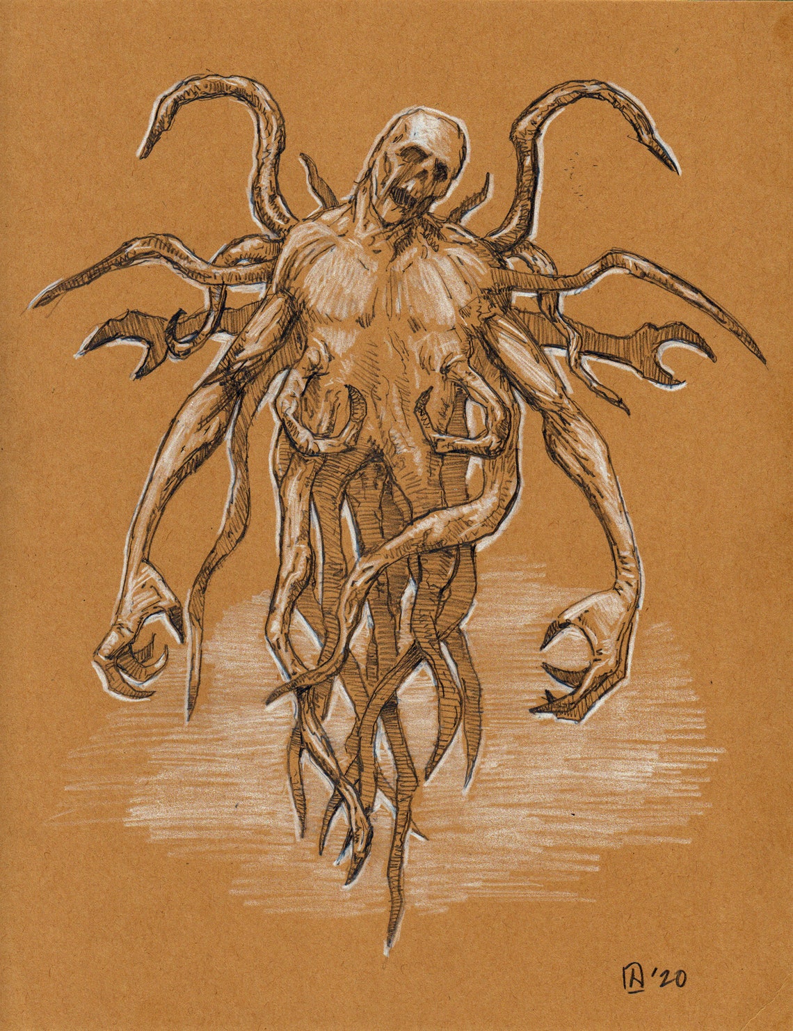 Pencil Original: Specter of Death - Etsy