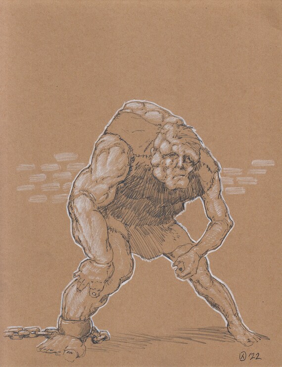 Pencil Original: Lumpy - Etsy