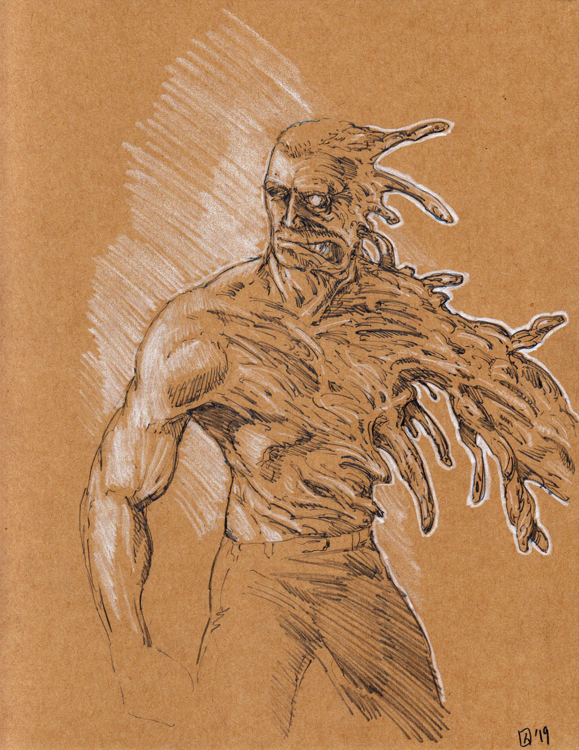Pencil Original: the Incredible Ectoplasmifying Man - Etsy