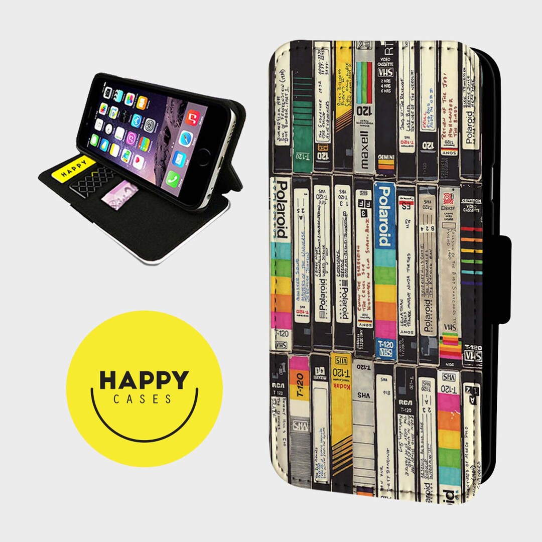 VHS Tape Collection RETRO Style Flip Faux Leather Case for - Etsy
