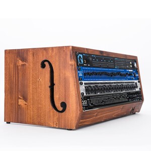 Angled Desktop Audio Racks With Ventilated ƒ-holes Recording Studio 2u ...