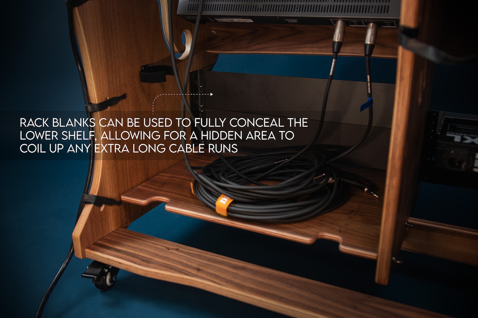 The COMPANION - Walnut Audio Rack and Mastering Desk OR Sidecar – 32U ...