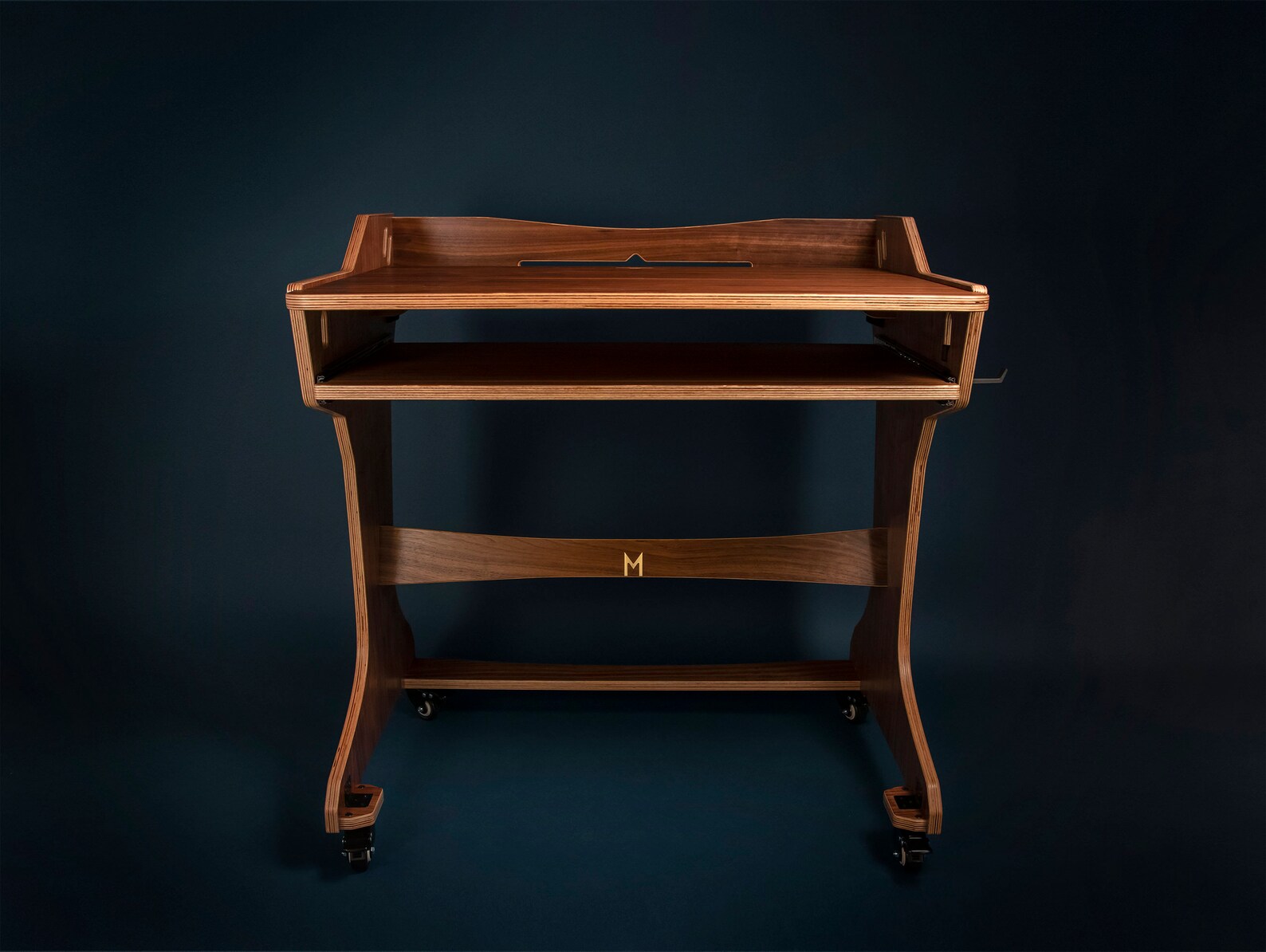Mid Century Walnut Music Studio Desk: Composer Workstation - Etsy