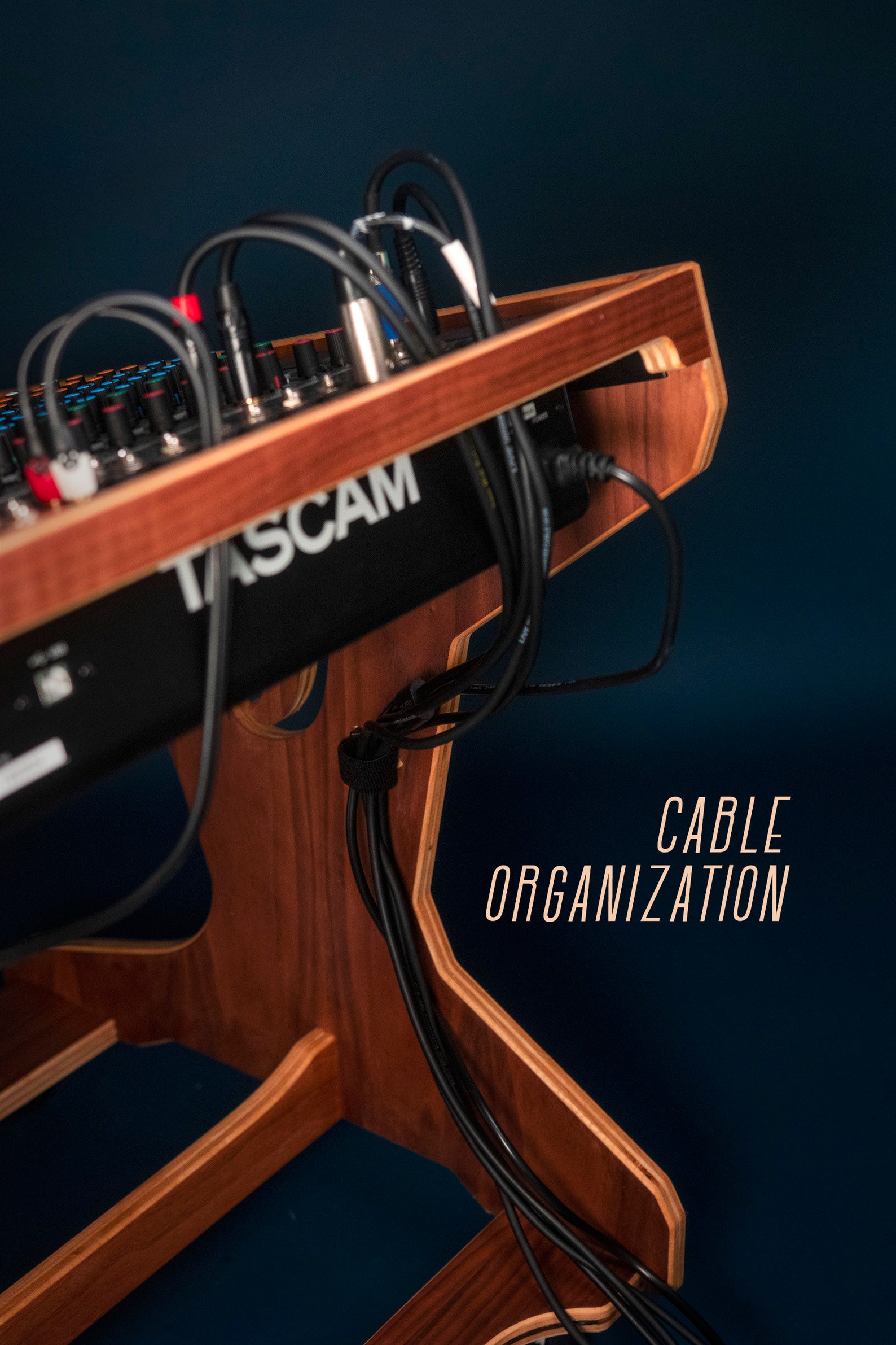 The ATTENDANT 12U Audio Mixing Desk: Hardwood Studio Rack Sidecar ...