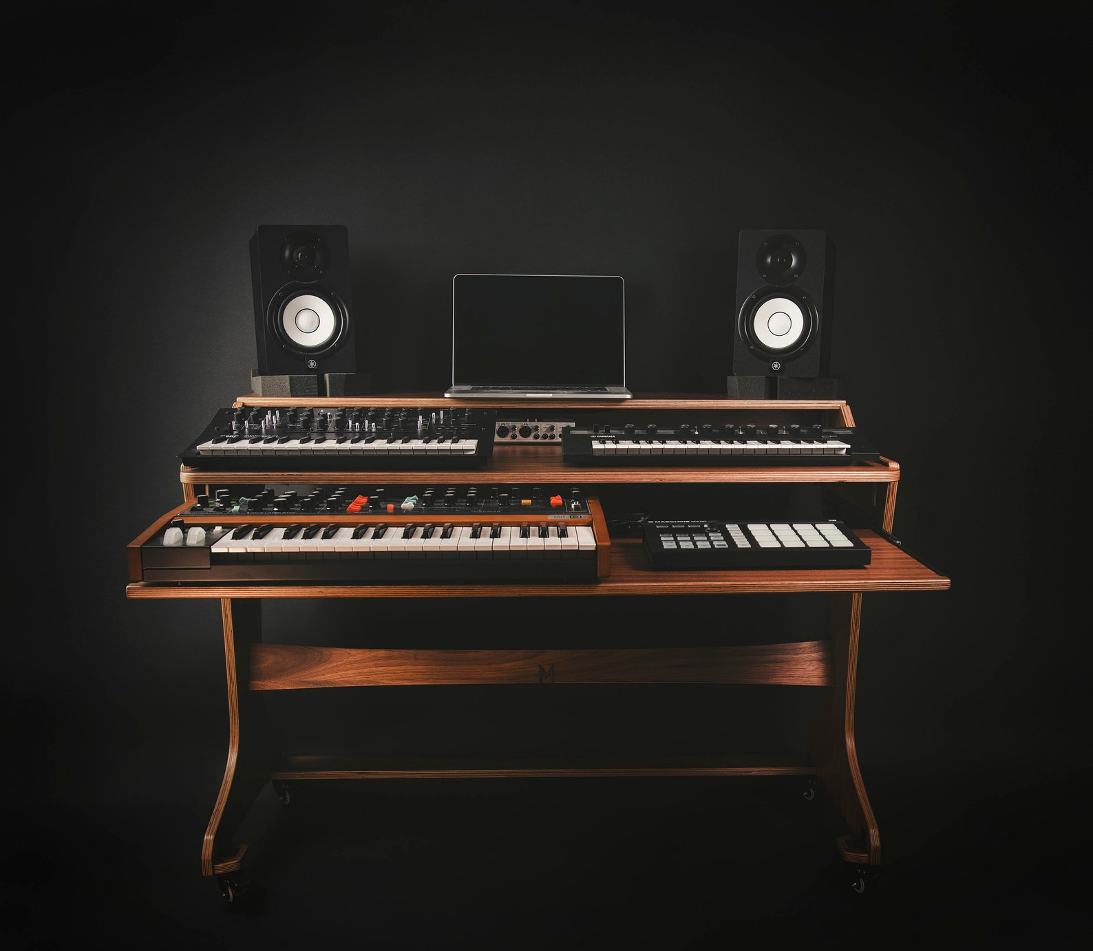 Large Mid-century Studio Desk: Composer Workstation by Munstre ...