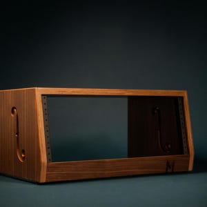 Angled Wood Desktop Audio Rack - Studio Furniture, Ventilated Design - Etsy