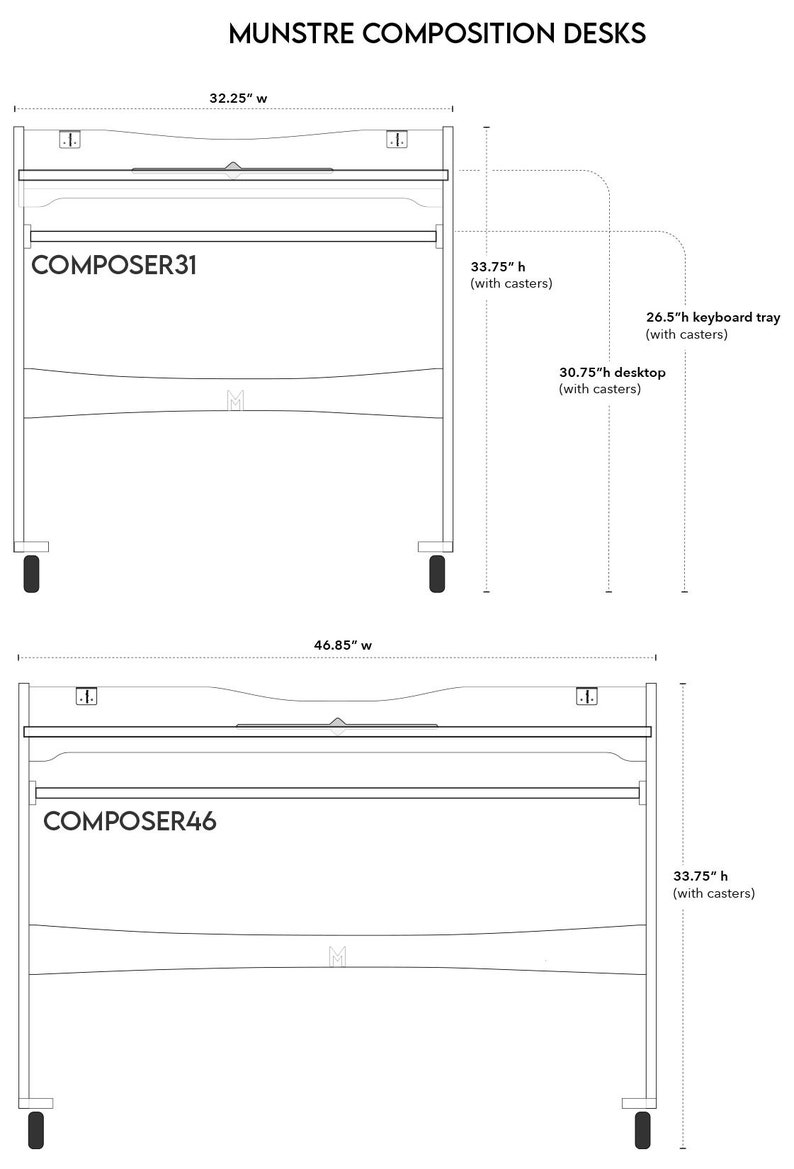 Large Mid-century Studio Desk Composer Workstation Walnut Recording ...