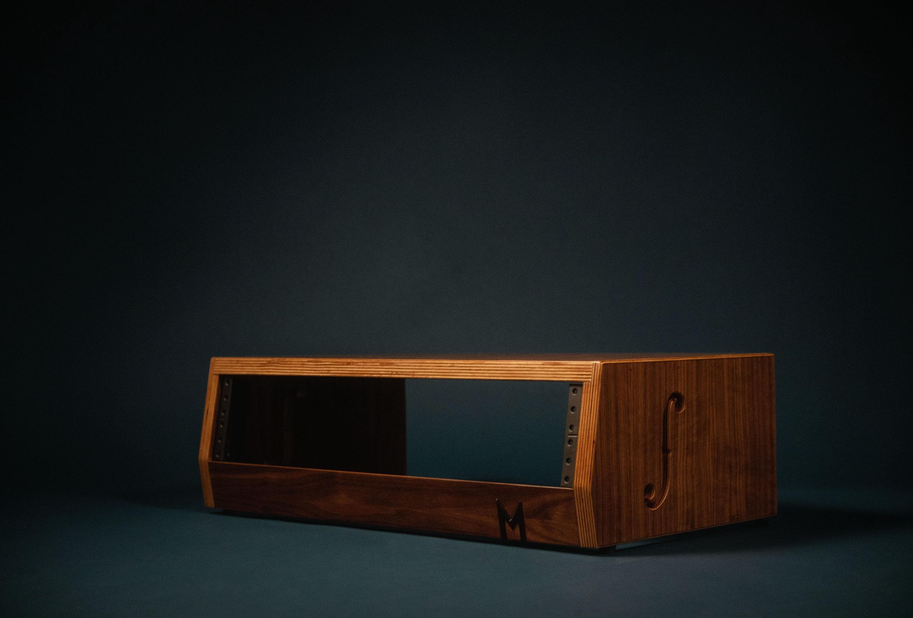 Angled Wood Desktop Audio Rack - Studio Furniture, Ventilated Design - Etsy