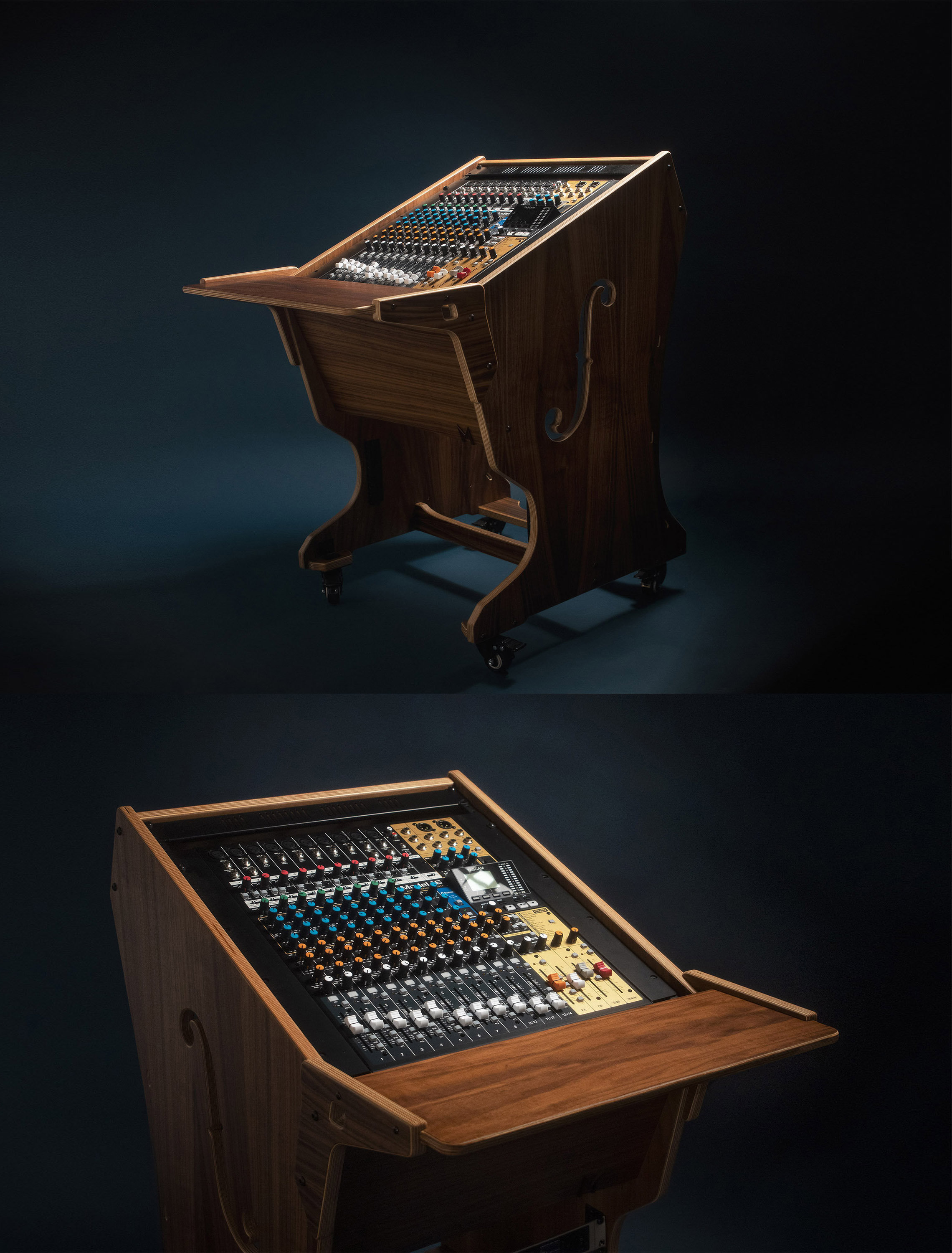 Recording Studio Audio Rack / SIDECAR the companion 16U DESK ...