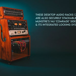 Angled Desktop Audio Racks With Ventilated ƒ-holes Recording Studio 2u ...