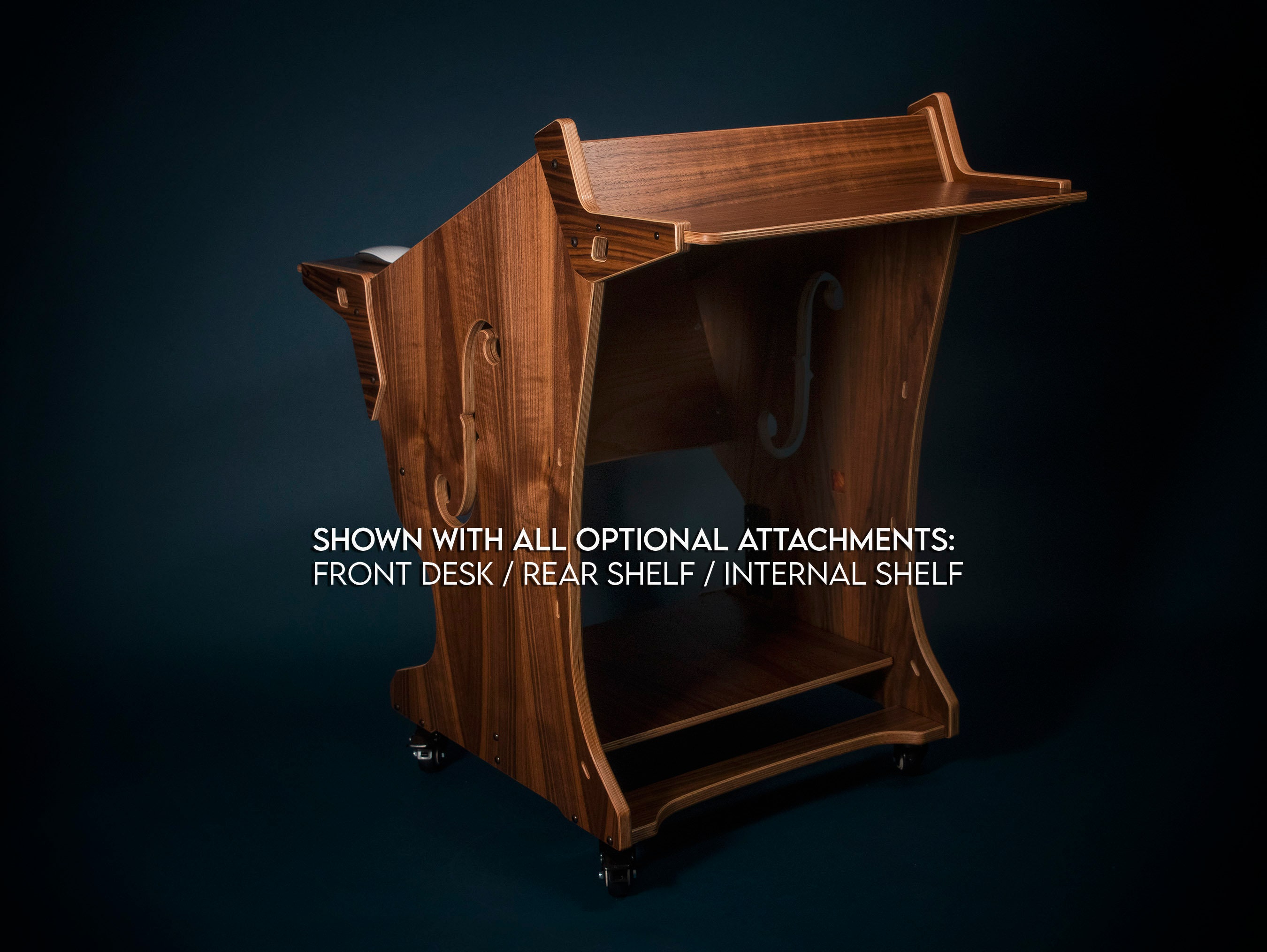 Recording Studio Audio Rack / SIDECAR the companion 16U DESK ...