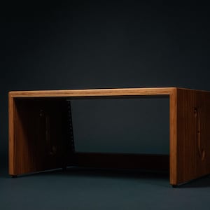 Angled Wood Desktop Audio Rack - Studio Furniture, Ventilated Design - Etsy