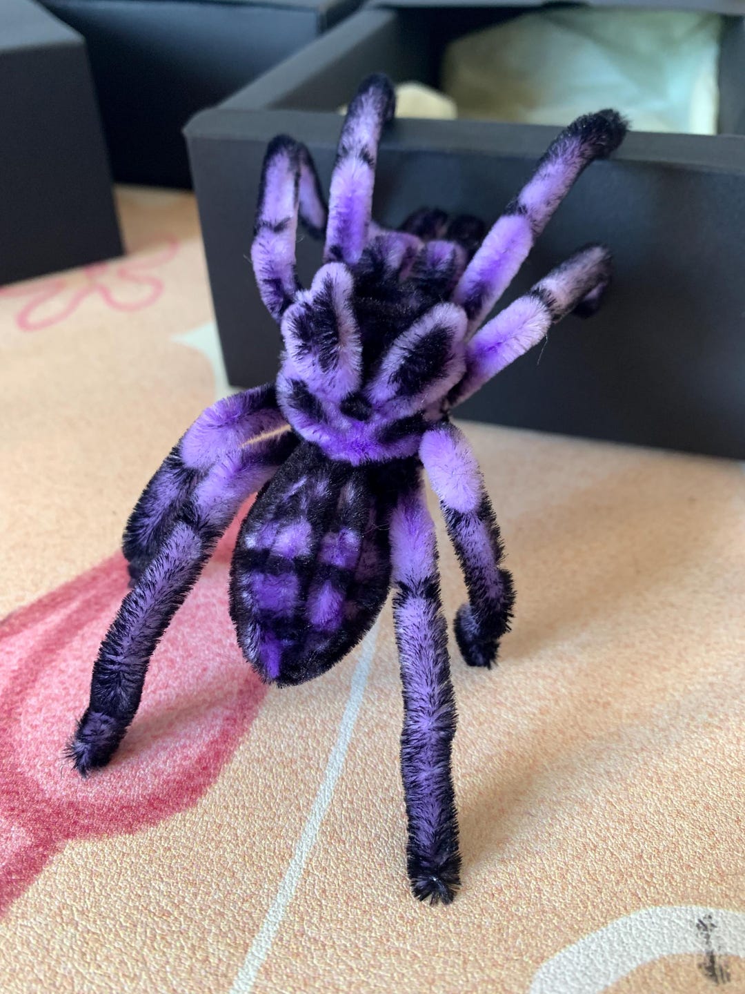 Plush Ecuadorian Purple Pink Toe Spider, Fear Spider, Realistic Spider ...